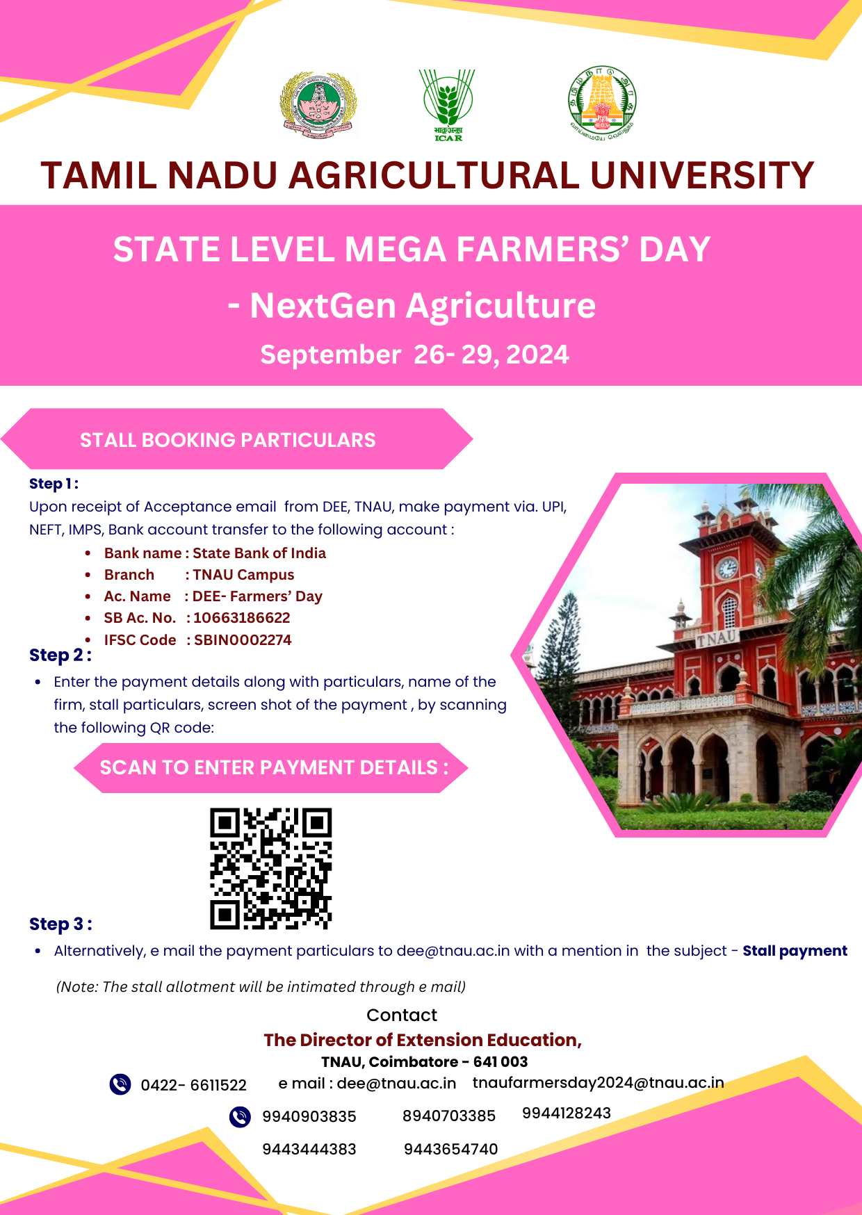 TNAU Agritech Portal :: Farmers Day 2024